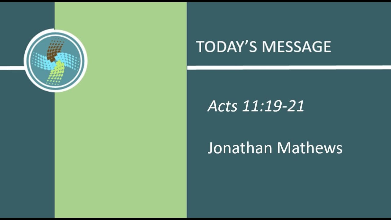 Sunday Service - April 21, 2024 - Mission Update - Jonathan Mathews ...