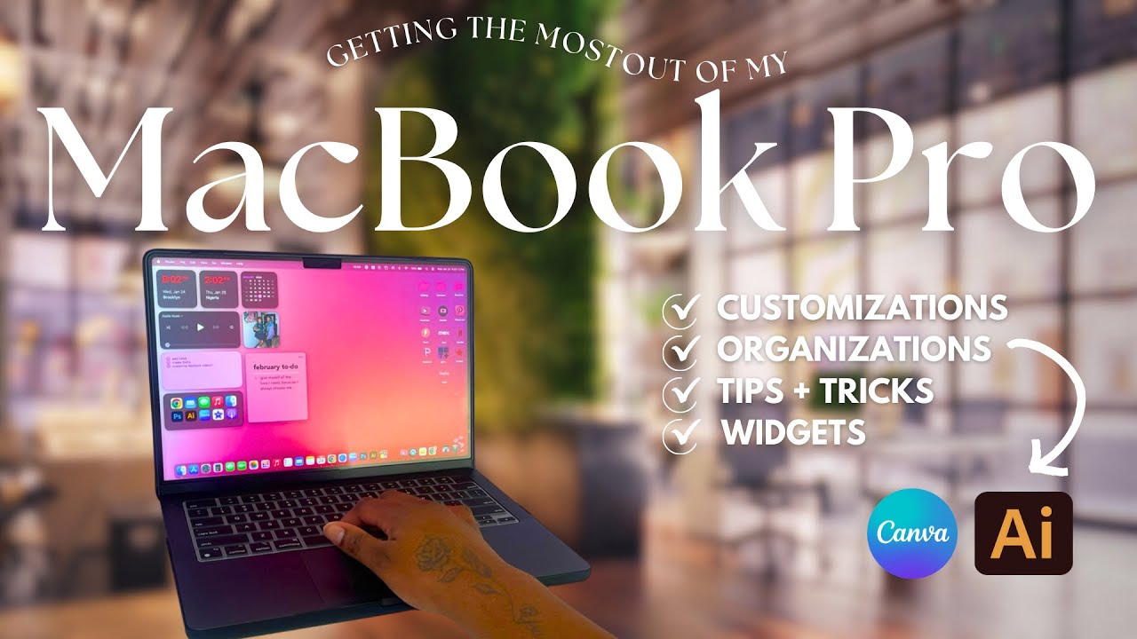 M3 MacBook Pro Customizations + Organizations + Tips/Tricks + Widgets ...