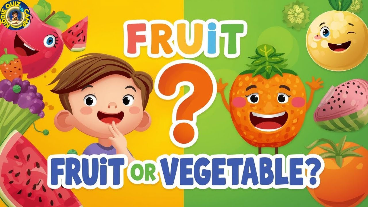 🍉 Can You Guess the Fruit or Vegetable 🥕 Fun Kids Quiz Challenge ...