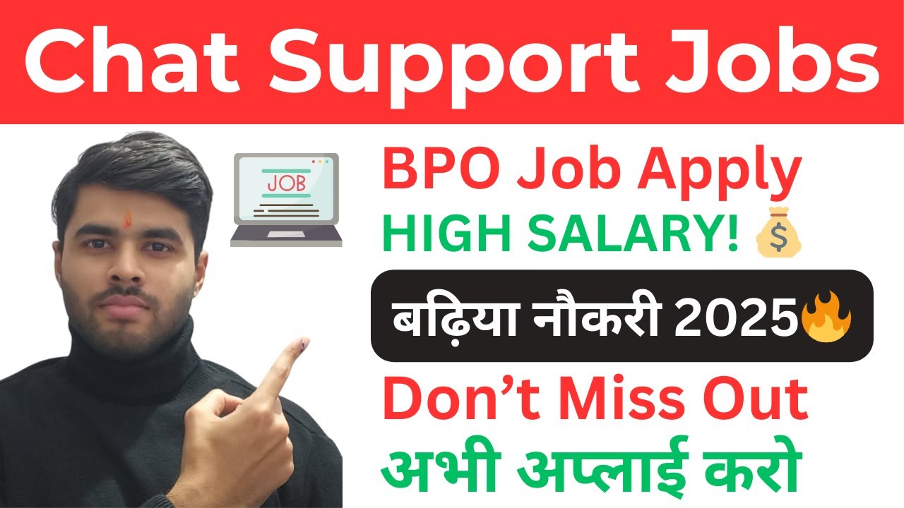 Chat Support Jobs | International BPO Hiring | Freshers Apply Now ...