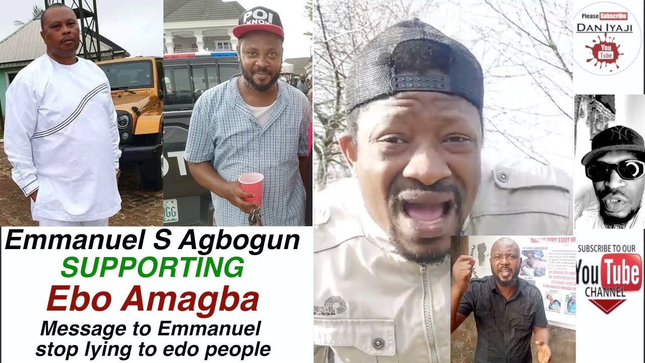 Emmanuel Agbogun SUPPORTING Ebo Amagba, Message to Emmanuel S stop ...