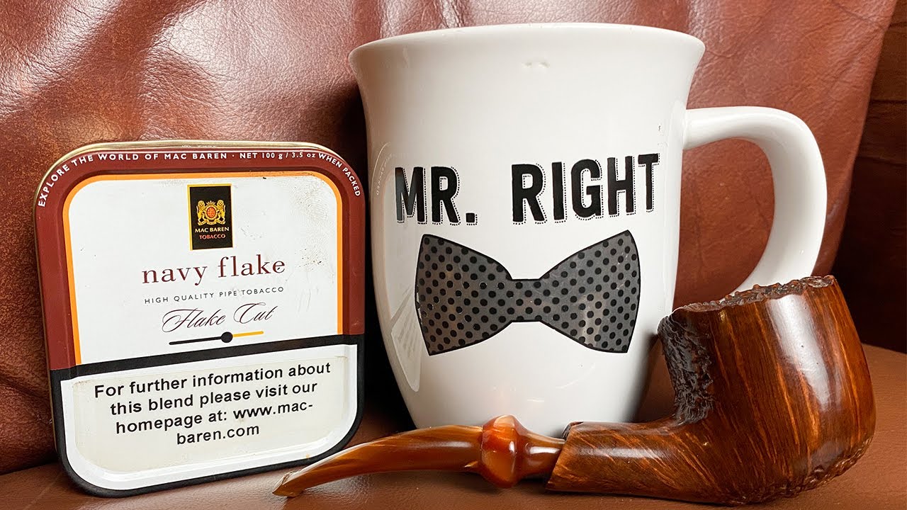 New Pipe Smokers Review of Mac Baren Navy Flake (Aged 5 years) - YouTube