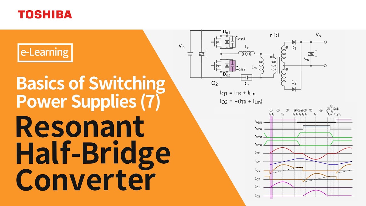 [ e - Learning ] Resonance Half Bridge Converter - Basics of Switching ...