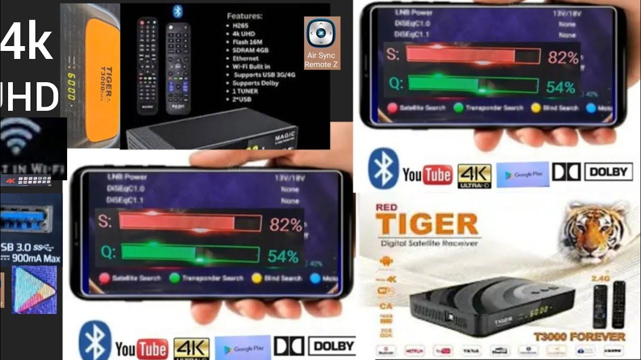 Tiger T3000 Mega or Red Tiger T3000 4k donu Me compare Full Review ...