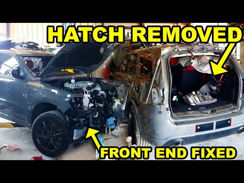 Rebuilding a Wrecked 2021 Dodge Durango SRT Hellcat Pt2 - YouTube
