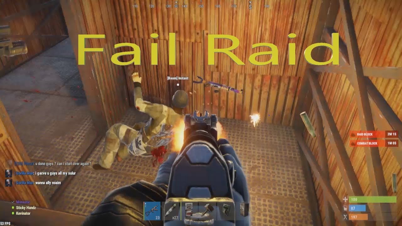 Rust - Fail Raid - YouTube