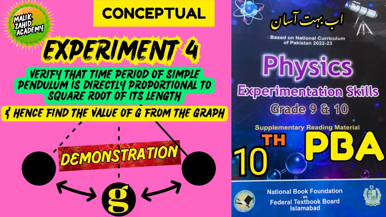 Experiment 4 | Verify That Time Period Of Simple Pendulum Is Directly ...