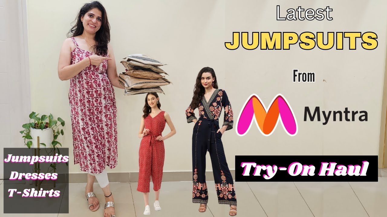 Myntra Jumpsuit Dress Haul | Latest Jumpsuit Styles 2023 | Myntra ...