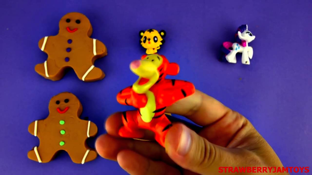 Giant Play Doh - Gingerbread Men Shopkins Play Doh Spiderman My Little ...