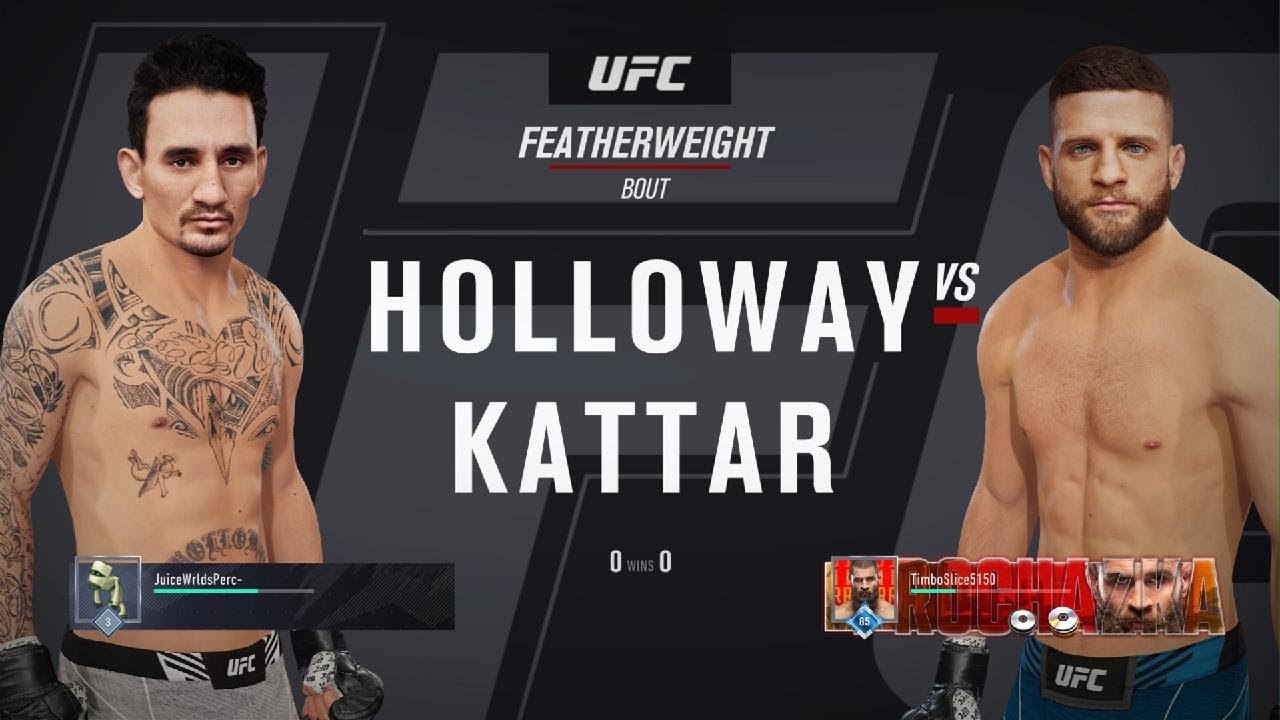 UFC 4 - Max Holloway vs Calvin Kattar - YouTube