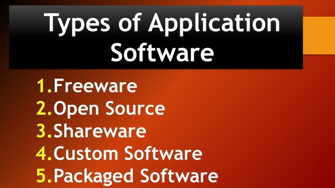 Types Of Application Software