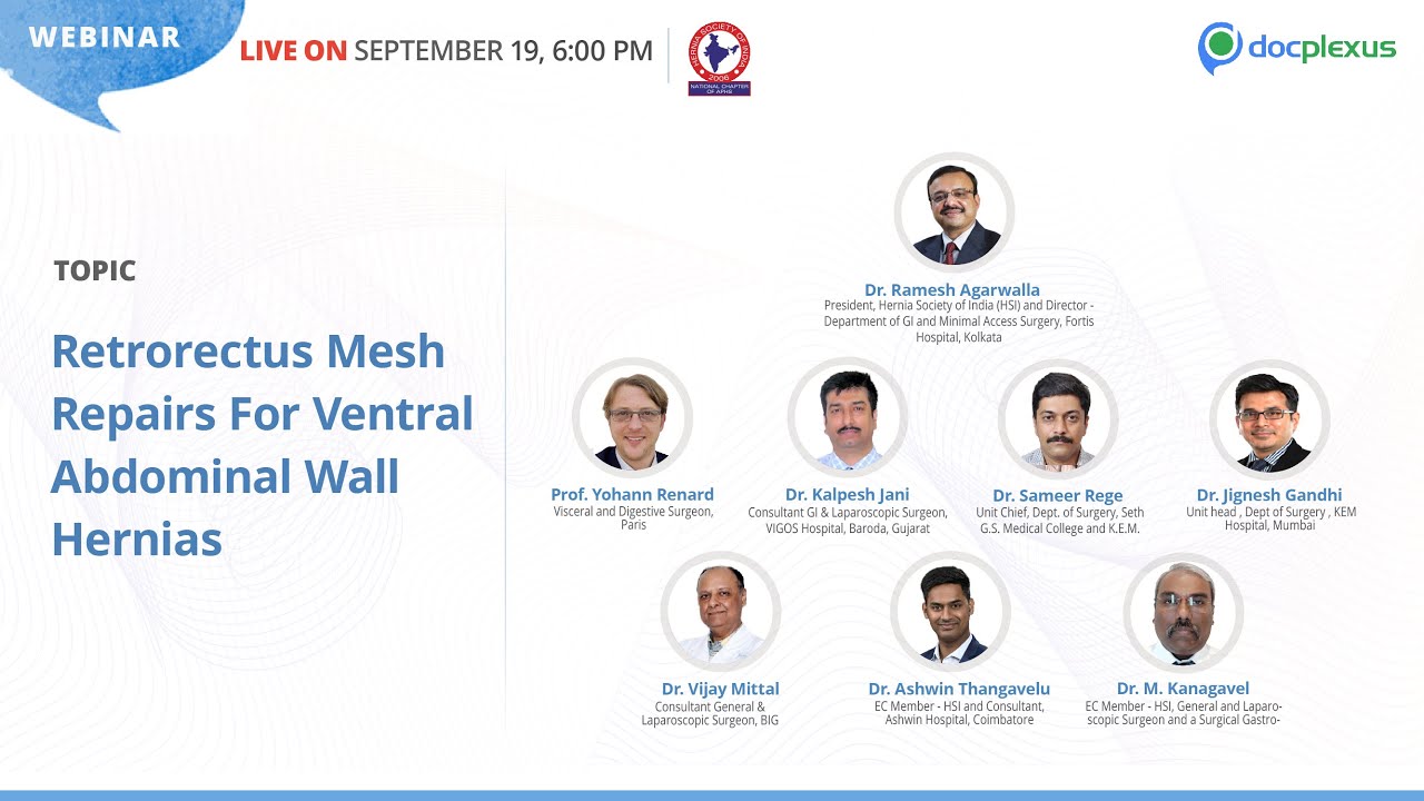 Retrorectus Mesh Repairs for Ventral Abdominal Wall Hernias - YouTube