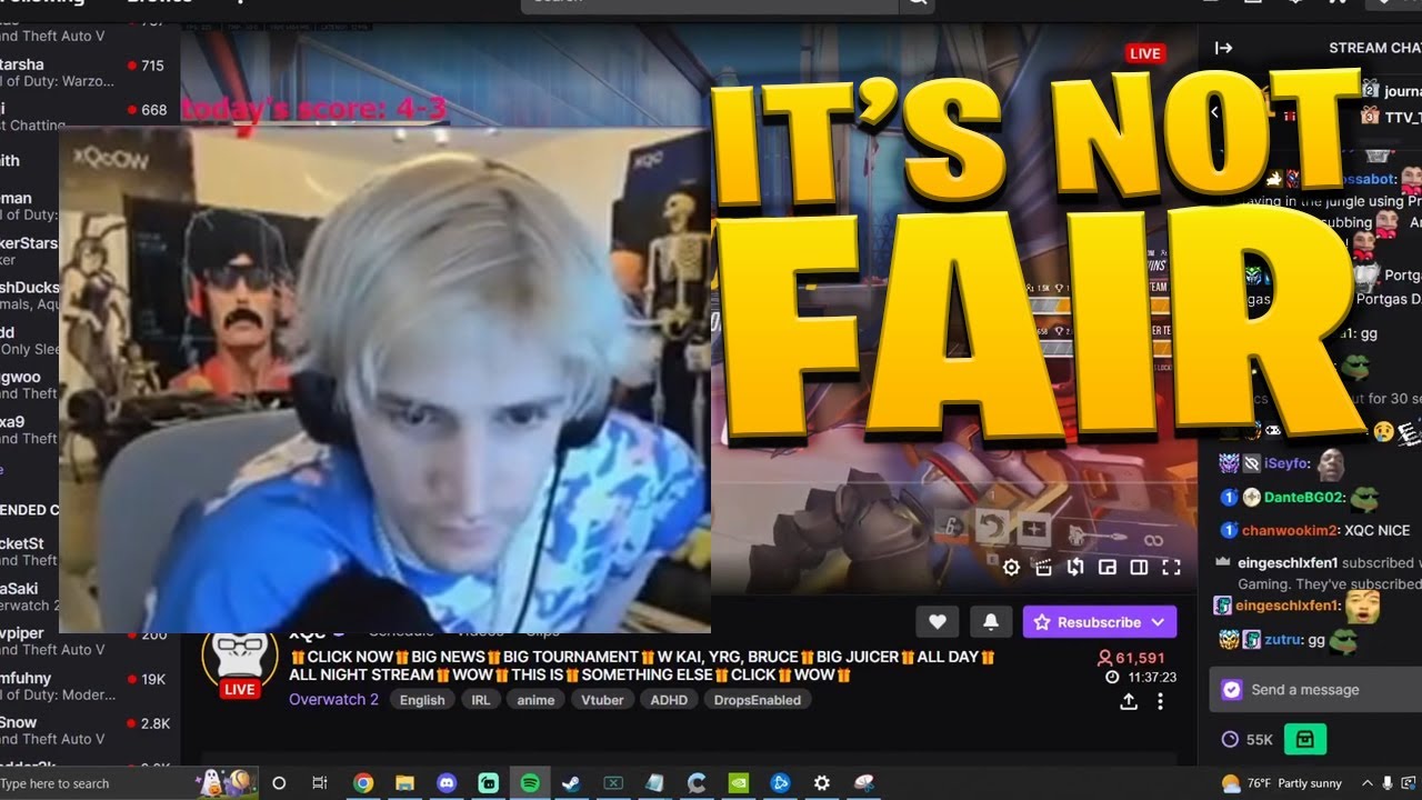 Omie REVEALS What xQc Does That Makes Him Upset - YouTube