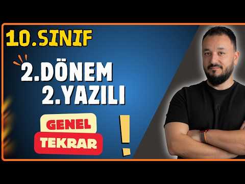 10.Sınıf Matematik 2.Dönem 2.Yazılı HAZIRLIK | Sayma - Analitik - Olasılık FULL TEKRAR