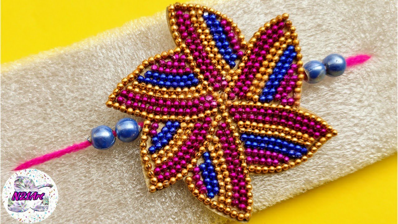 DIY Rakhi making at home | How to make rakhi at home | Easy Rakhi ...