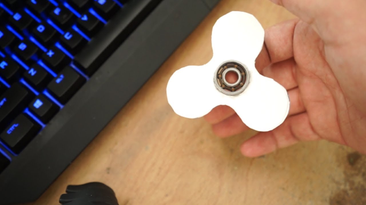 DIY Paper Fidget Spinner - YouTube