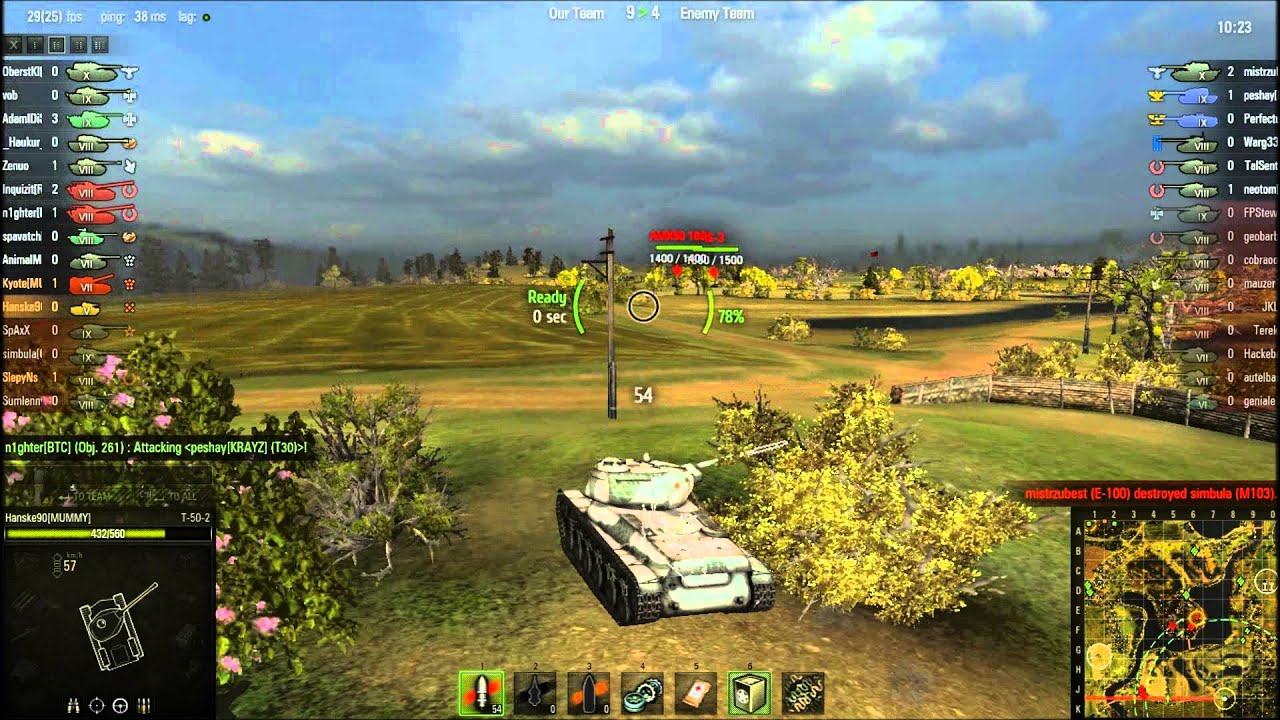 World of Tanks T-50-2 Gameplay - Komarin - YouTube