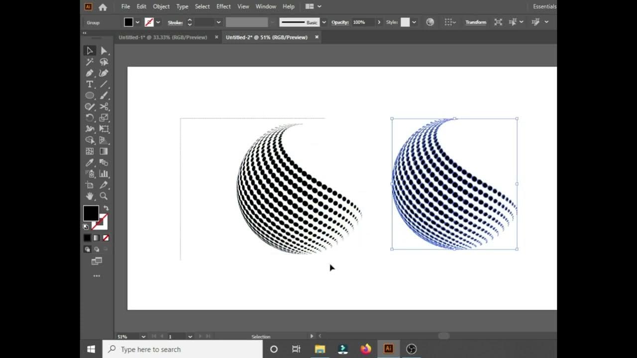 how to create 3d logo with the help of circle in illustrator 2.1 - YouTube