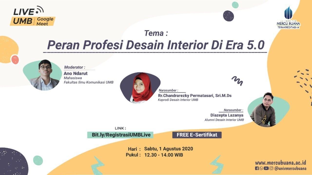 UMB Live "Peran Profesi Desain Interior Di Era 5.0" - YouTube