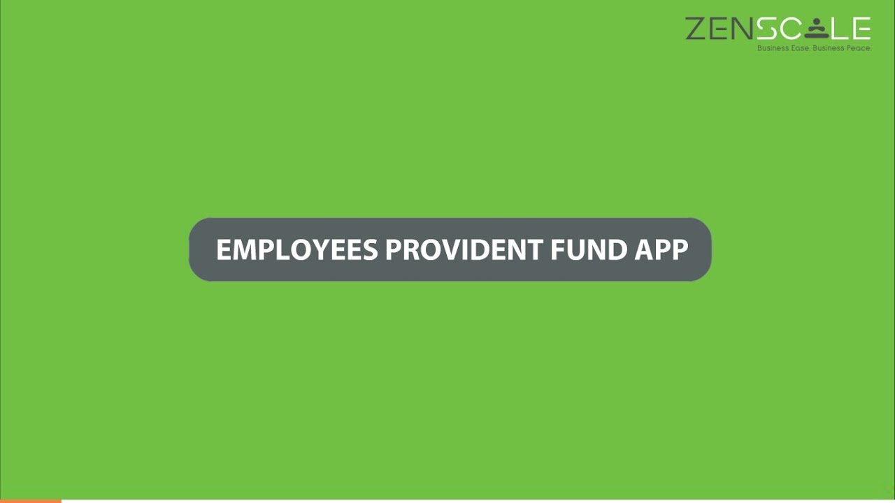 Employees Provident Fund App - YouTube
