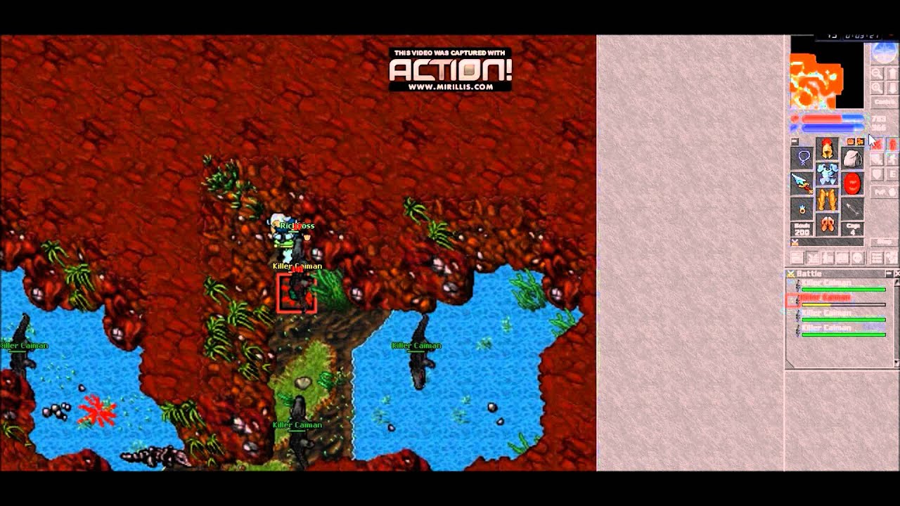 Tibia Hunting Places - Killer Caimans (Knights 70+) - YouTube