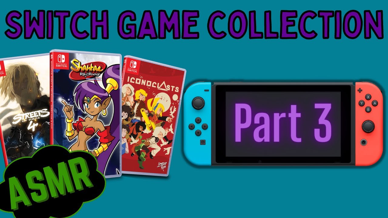 ASMR Nintendo Switch Video Game Collection Part 3 | Whispering, Tapping ...