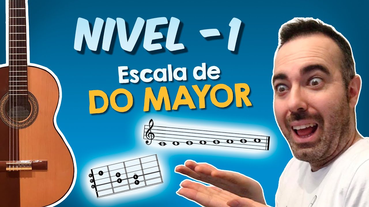 Escala DO MAYOR en Guitarra 💥 FÁCIL para Principiantes [NIVEL -1] - YouTube