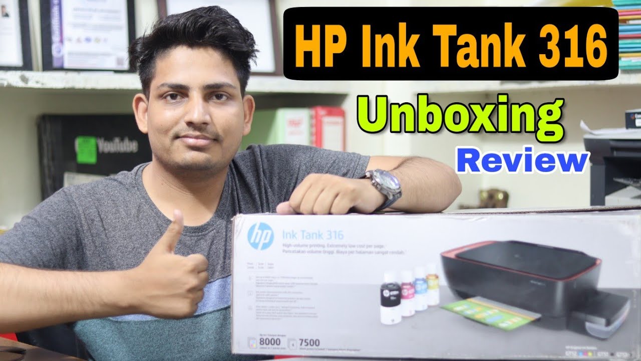 HP Ink Tank 316 Colour Printer Unboxing And Review || Best Colour ...