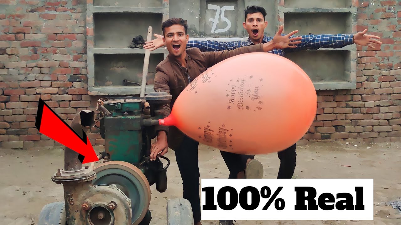 Diesel Engine VS Monster Balloon | क्या ये गुब्बारा इंजन का फाड़ पाएगा ...