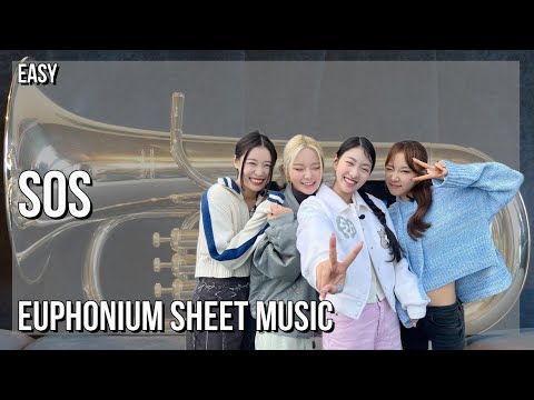SUPER EASY Euphonium Sheet Music: How to play SOS by Fifty Fifty - YouTube