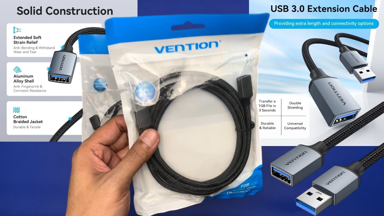 Vention 🔥 Kabel USB Extension 3.0 High Speed Data Transfer 🔥 Male ...