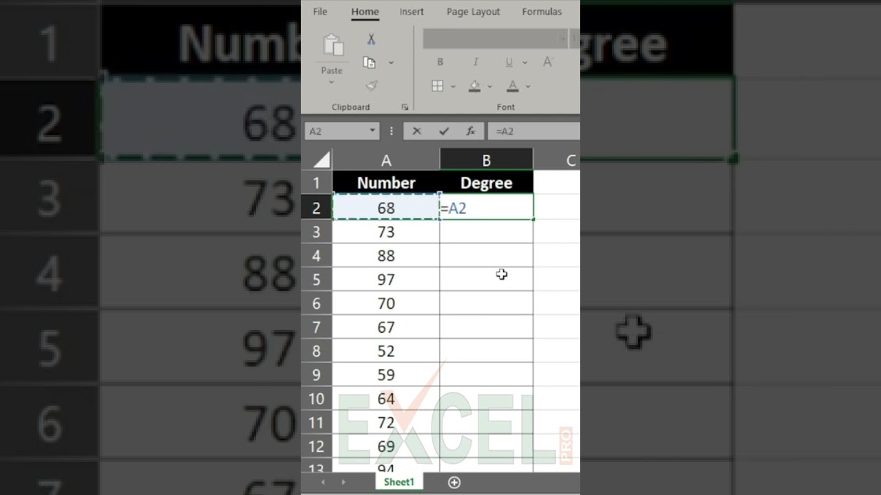 How To Convert Number To Degree In Excel shorts short How To Convert Number To Degree In Excel shorts short