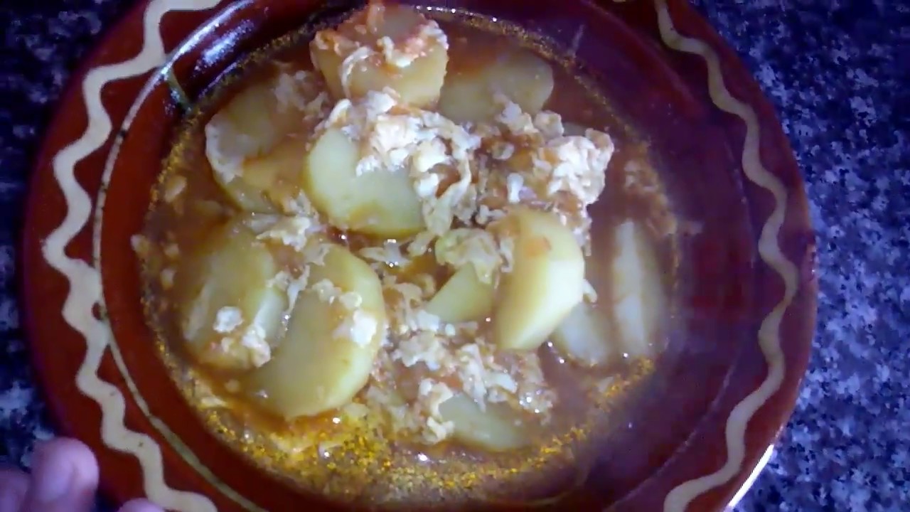 chtitha batata (ragoût de pomme de terre) - YouTube