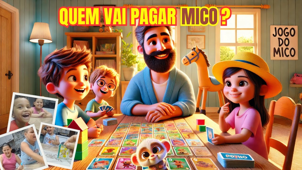 🎲 Brincando de "Jogo do Mico" com os Amigos Rebeca e Heitor! 😂 Quem Ficará com o Mico? - YouTube