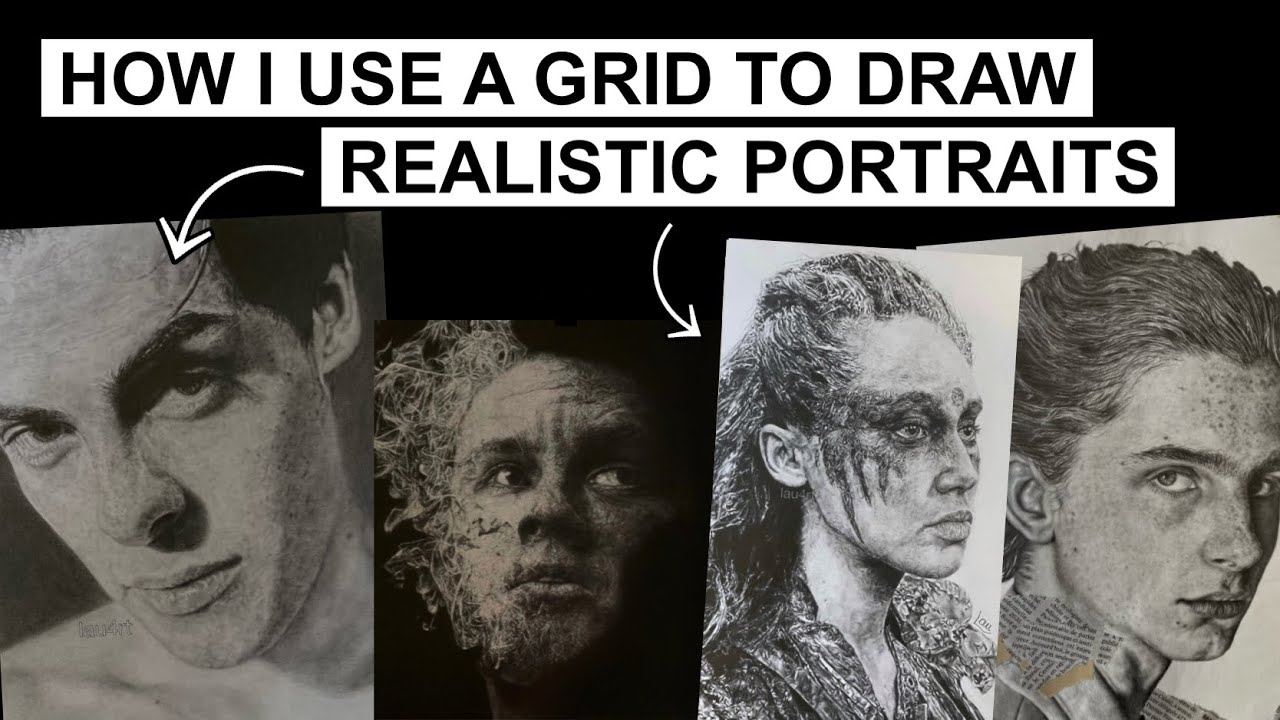 How I Use a Grid to Draw REALISTIC Portraits + Sketching Eddie Munson ...