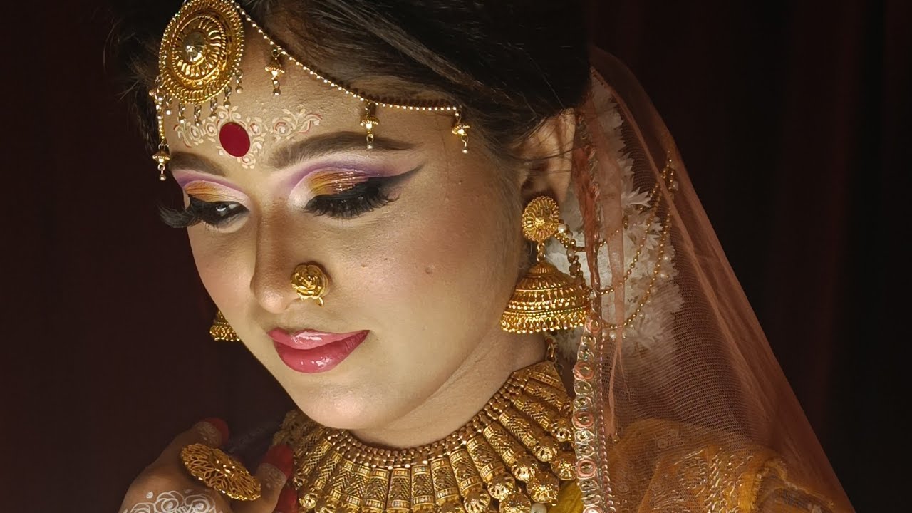 🌻|| ROYAL BRIDAL LOOK ||🌸Ultra HD make up look 🔥Water resistant make up ...