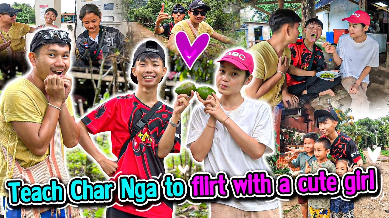 Take Mong Cha Nga to flirt with a girl, very excited.🎉🤩 - YouTube