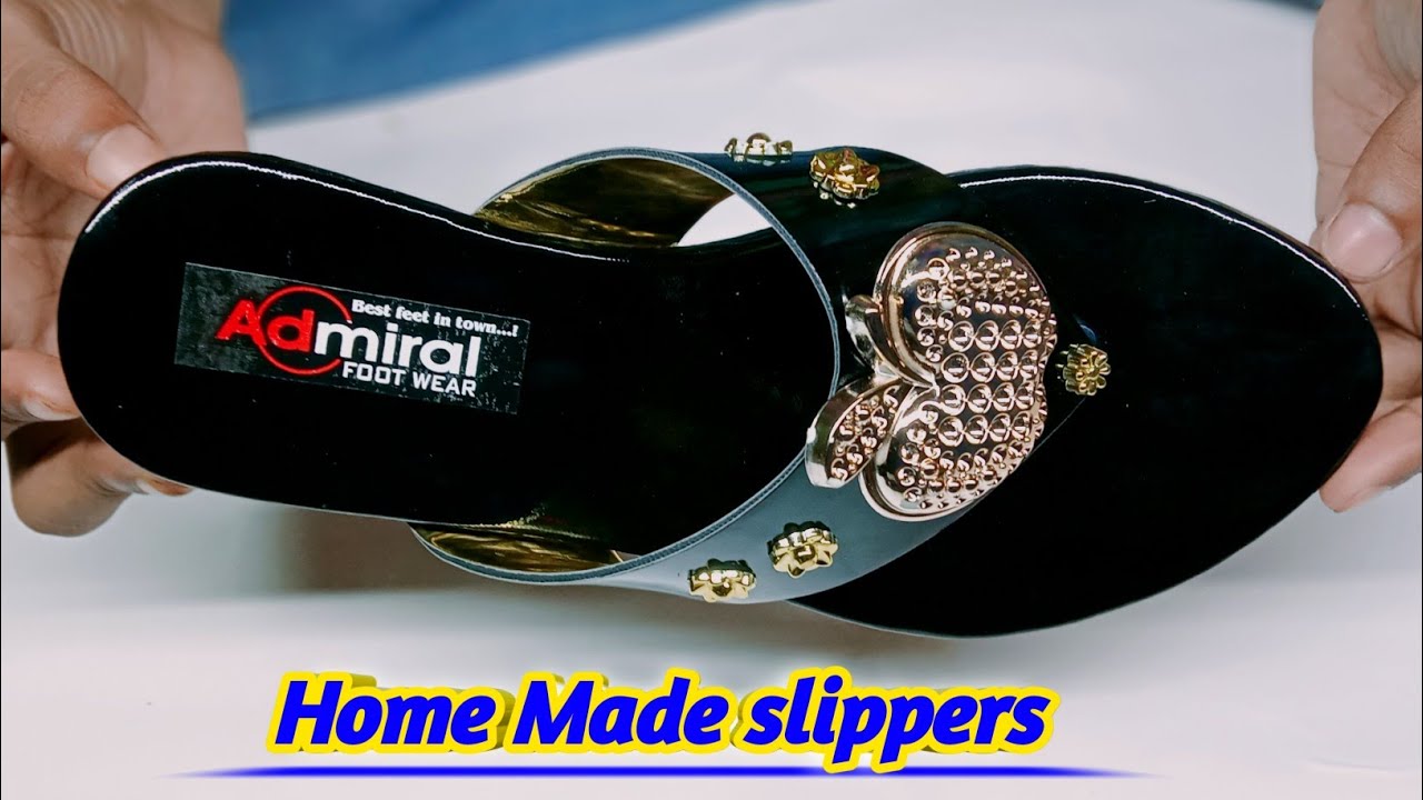 How to make black slippers for Apple bakal nice sandals - YouTube
