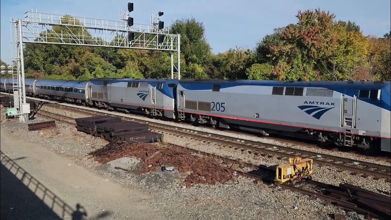 Amtrak P42DC 205 leads Silver Star Train 91 - YouTube