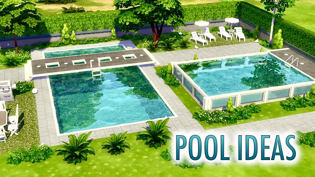 5 Pool Ideas / The Sims 4 Base Game / 5 Идей для бассейна / Симс 4 ...