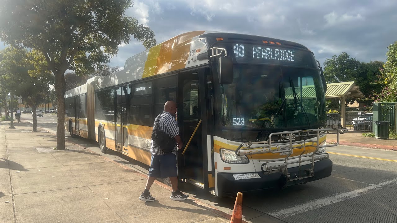 TheBus Honolulu Bus 189 Route 40 PEARLRIDGE (Rare) - YouTube