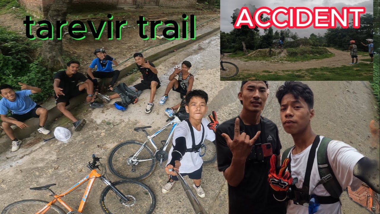 tarevir trail part2 crashed....landing first ever riding on a trail ft ...