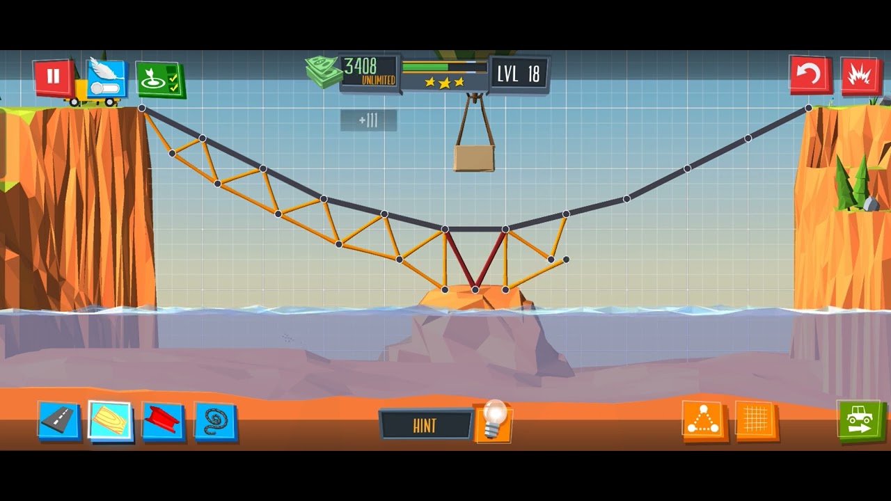 Build A Bridge - Level 18 Game Xây Cầu - YouTube