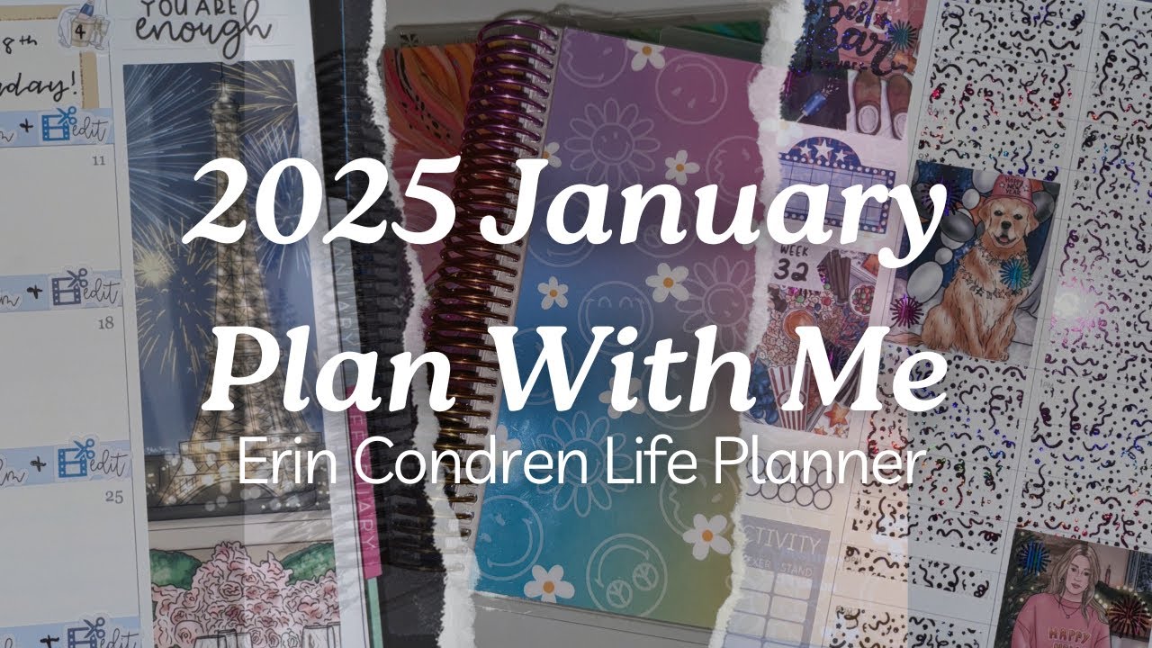 2025 Erin Condren Planner Setup | Plan With Me December 30 - January 5 ...