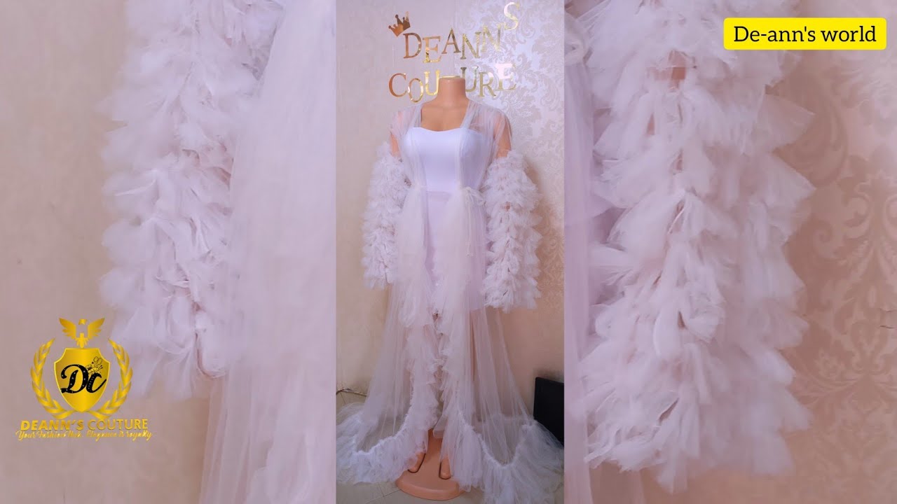 how to cut an Sew this bridal robe with inner.. #youtube #bridalrobe # ...