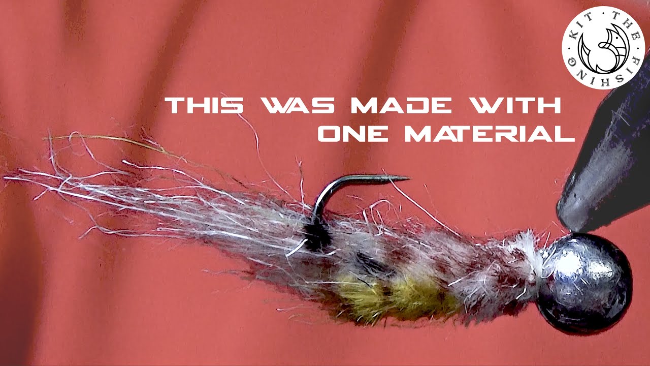 HOW TO - VERY EASY ONE MATERIAL JIG FLY SHRIMP - YouTube