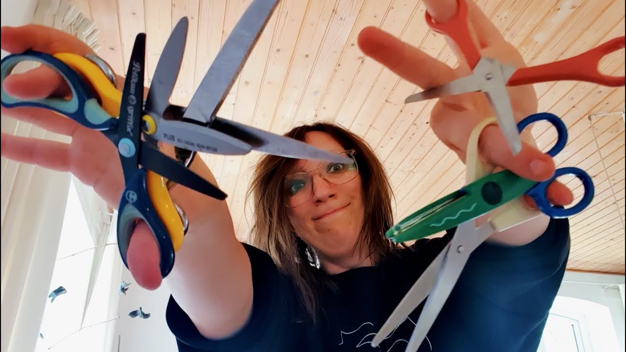 SPEED HAIRCUT with 6 SCISSORS ASMR (100% chaotic!) - YouTube