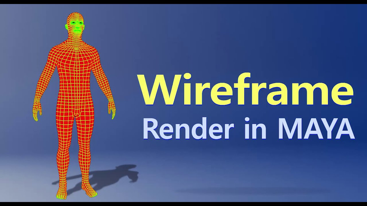 Wireframe Render In Maya Using Software Redshift V Ray And Arnold Youtube
