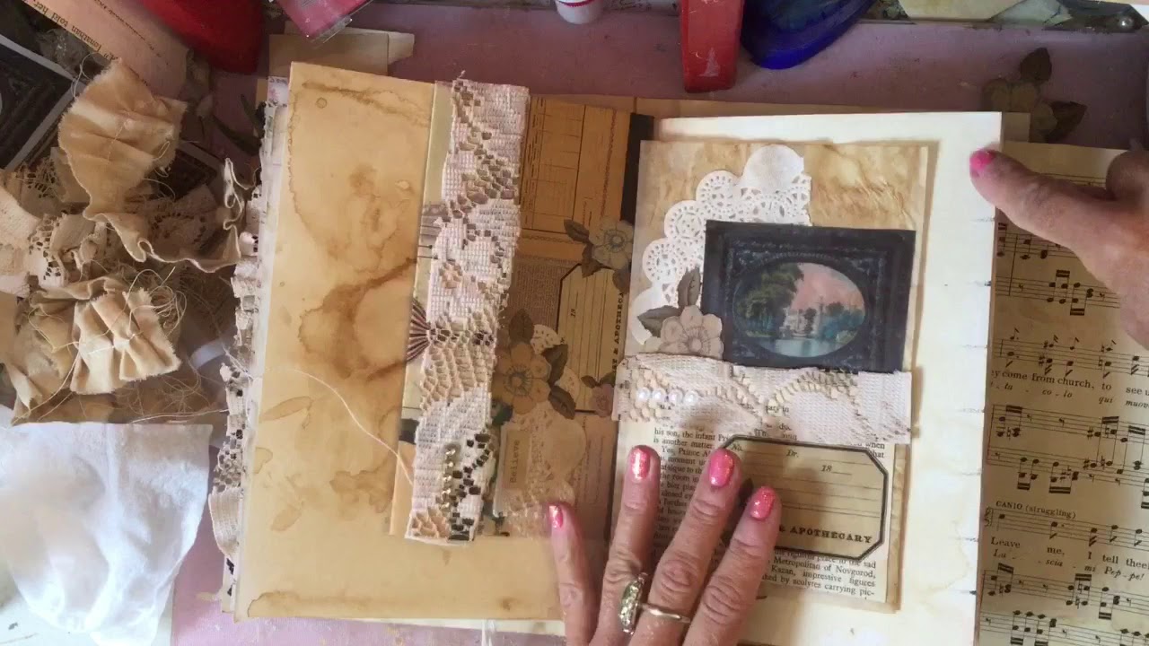 TUTORIAL - Making Pockets & Tuck Spots for Junk Journal - Flights of ...