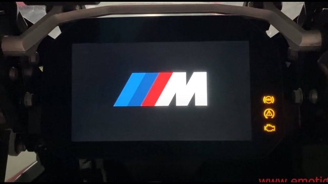 BMW Motorcycle TFT Display M Startup screen retrofit - YouTube